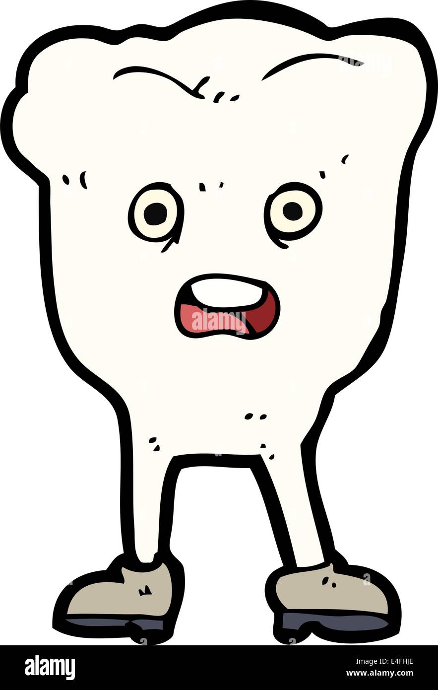 cartoon tooth looking afraid Stock Vector Image & Art - Alamy