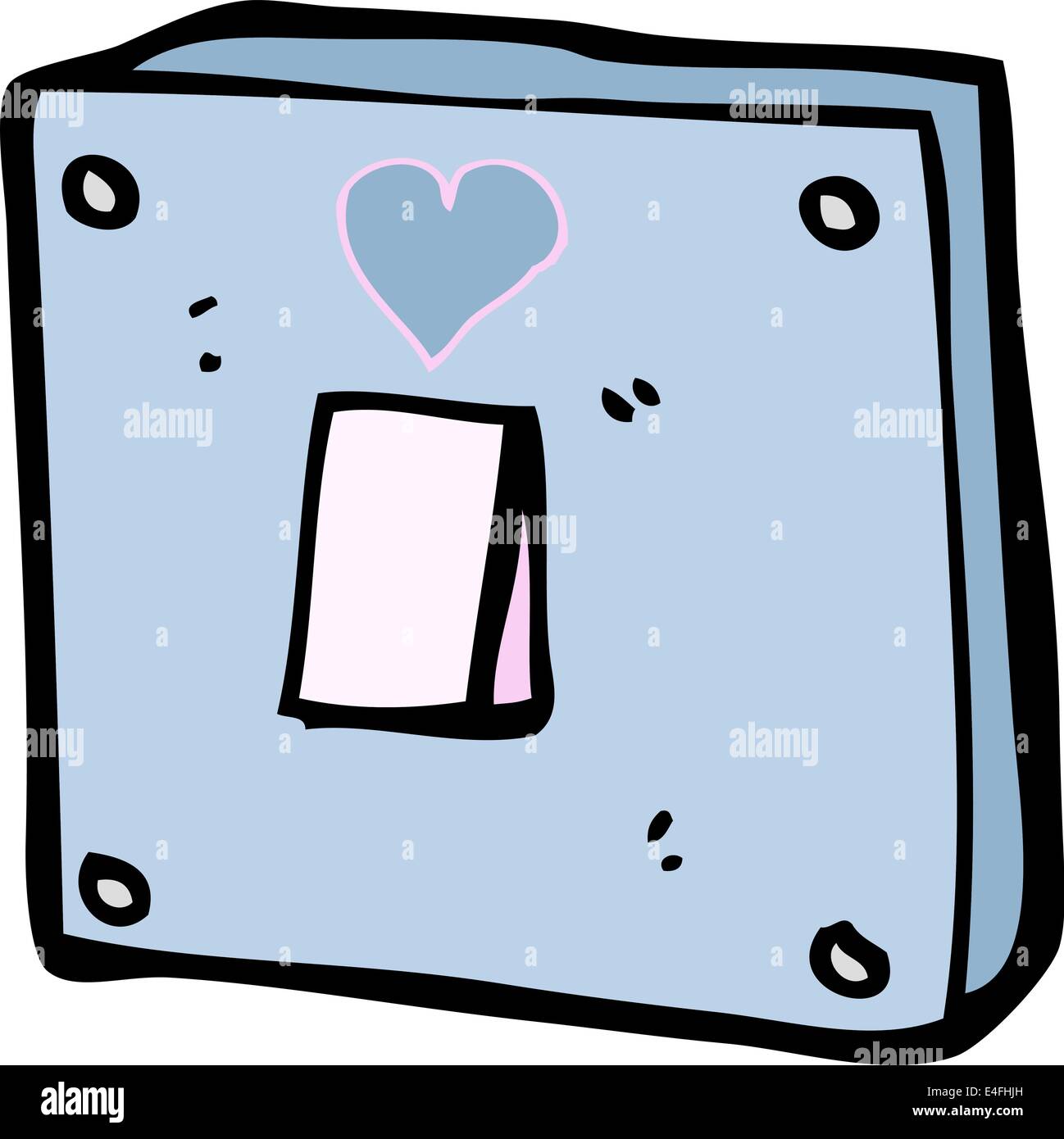 Cartoon turn on light switch hi-res stock photography and images - Alamy