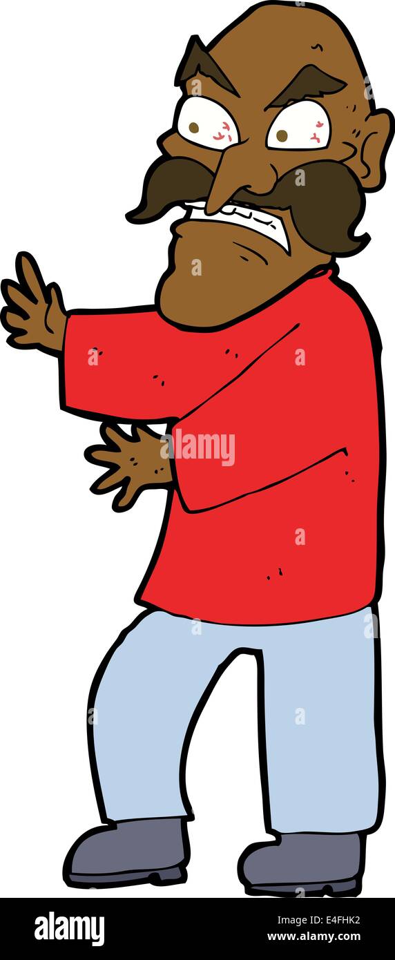 cartoon angry old man Stock Vector Image & Art - Alamy