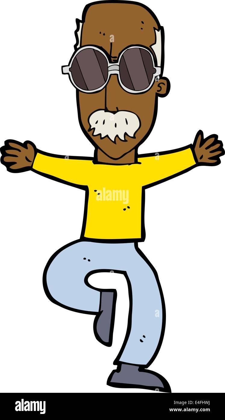 cartoon old man wearing big glasses Stock Vector Image & Art - Alamy