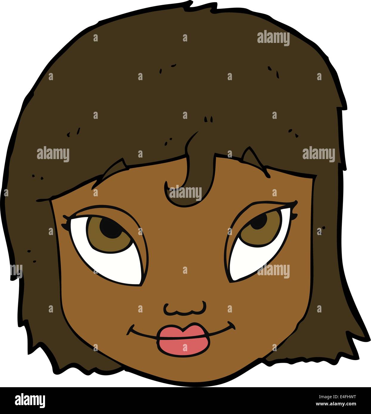 cartoon woman smiling Stock Vector Image & Art - Alamy