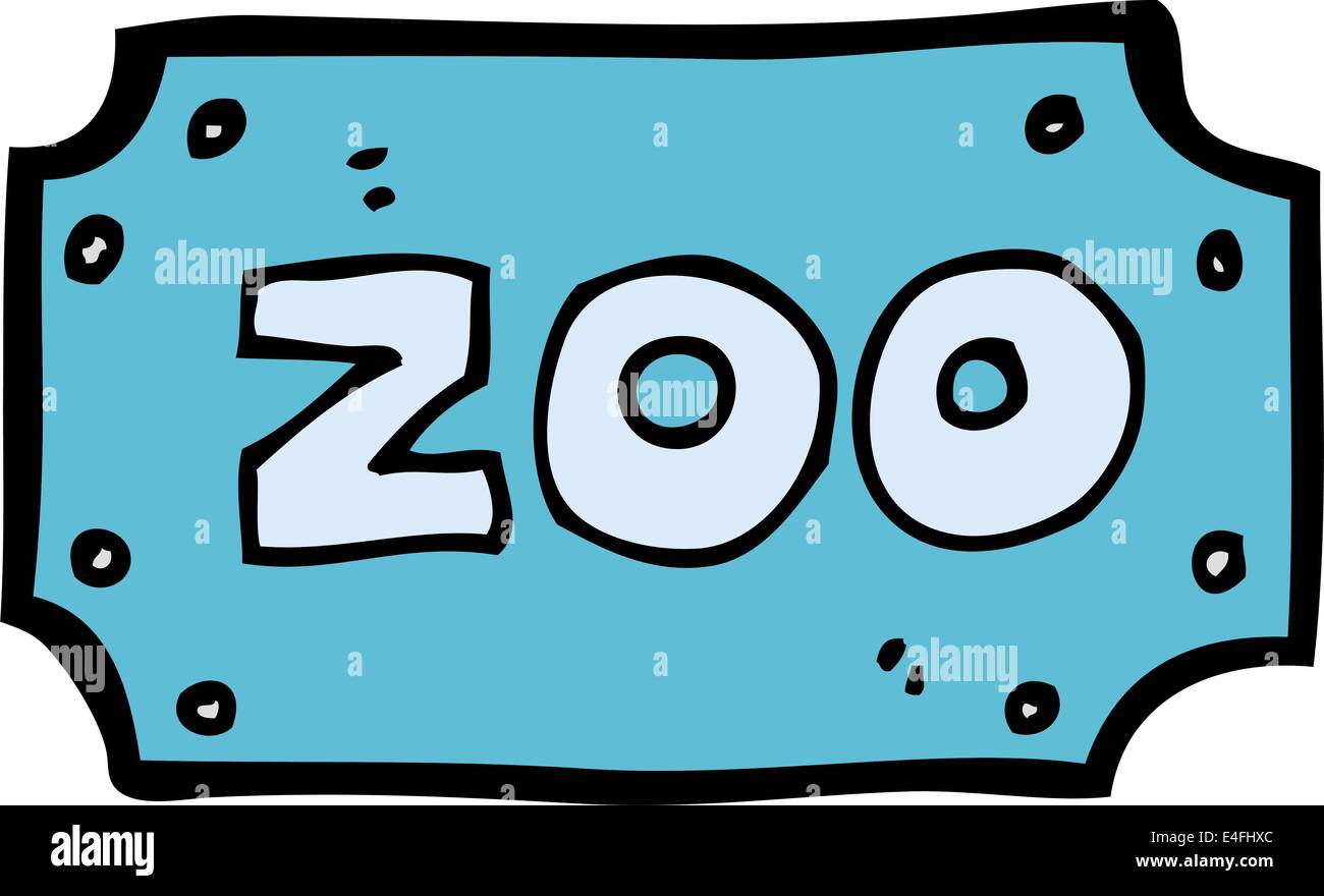 cartoon zoo sign Stock Vector Image & Art - Alamy