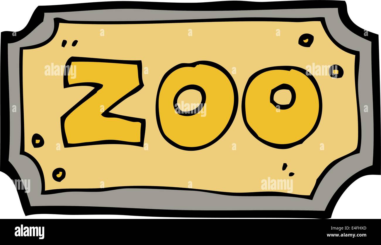 cartoon zoo sign Stock Vector Image & Art - Alamy
