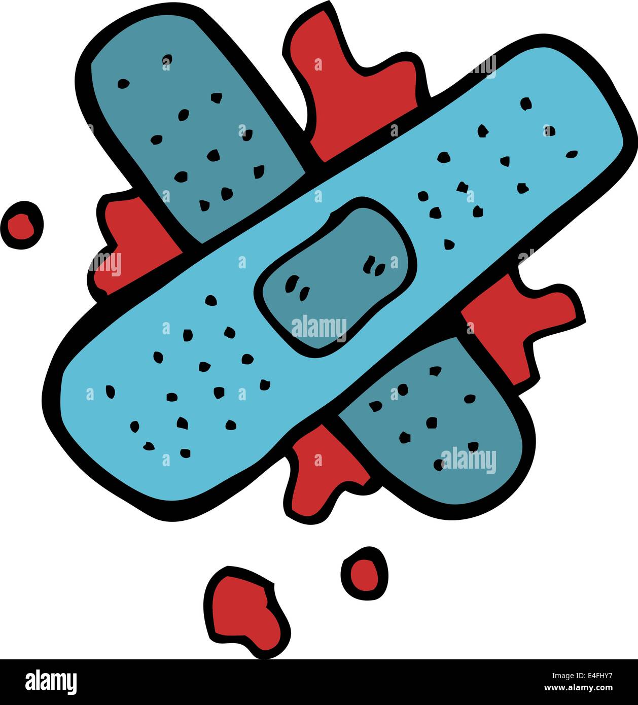 Funny medical plaster cartoon Stock Vector Images - Alamy