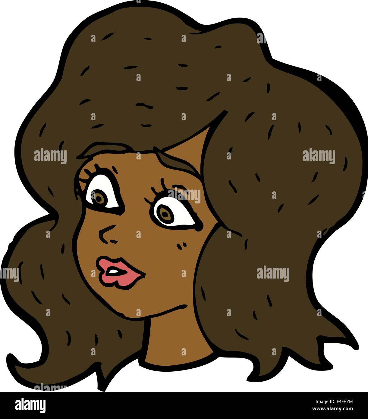 cartoon woman looking concerned Stock Vector Image & Art - Alamy