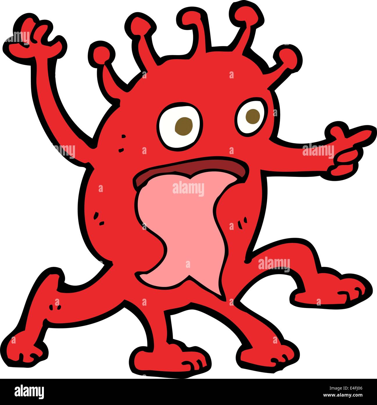 cartoon weird little alien Stock Vector Image & Art - Alamy