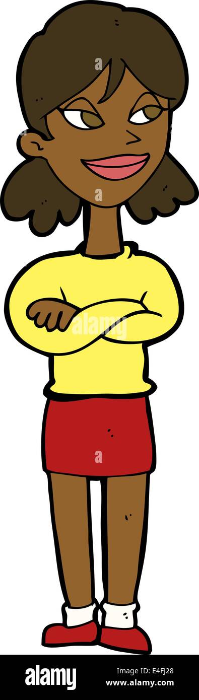 cartoon smug woman Stock Vector Image & Art - Alamy