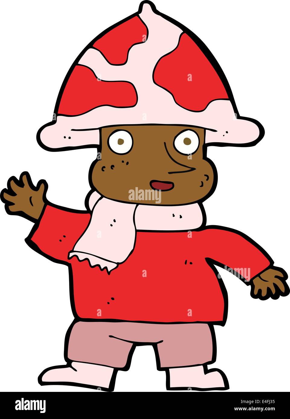 cartoon mushroom man Stock Vector Image & Art - Alamy