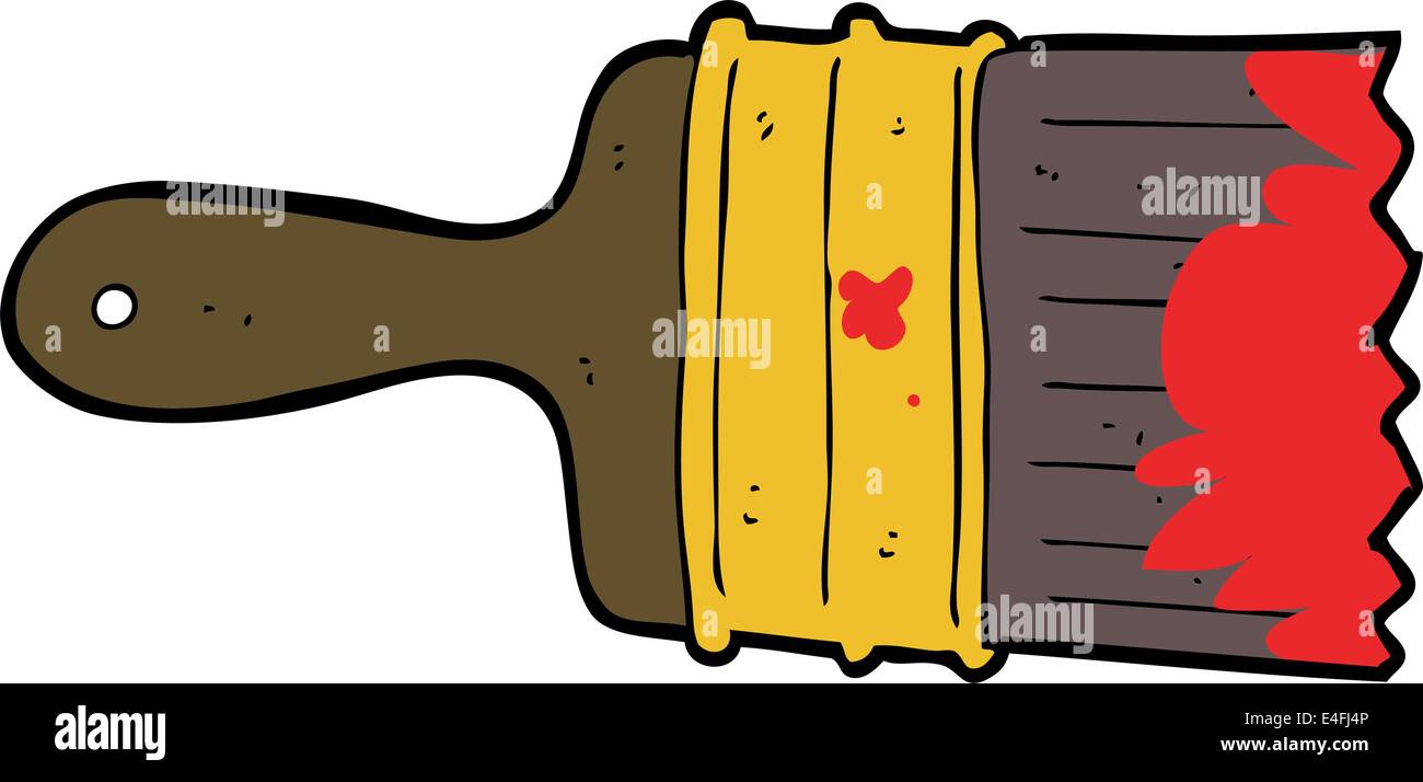 cartoon messy paint brush Stock Vector Image & Art - Alamy