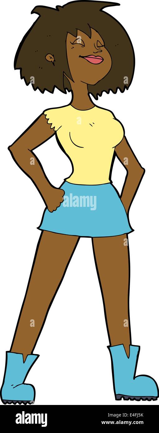 cartoon capable woman Stock Vector Image & Art - Alamy