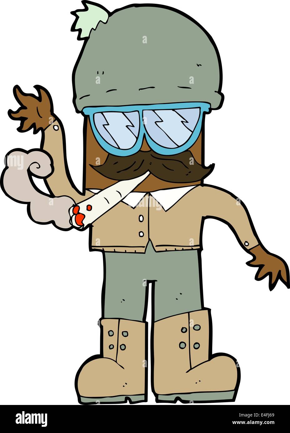 Man smoking marijuana Stock Vector Images - Alamy
