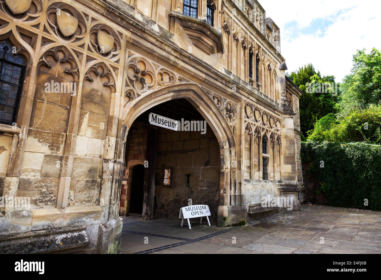 Great Malvern village town Museum front entrance building facade UK ...