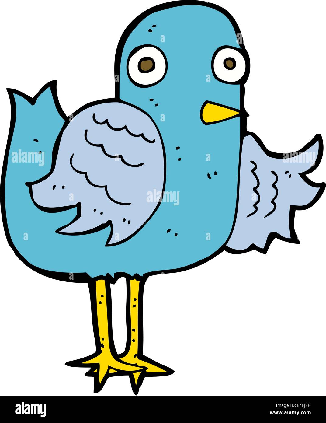 cartoon bird waving wing Stock Vector Image & Art - Alamy