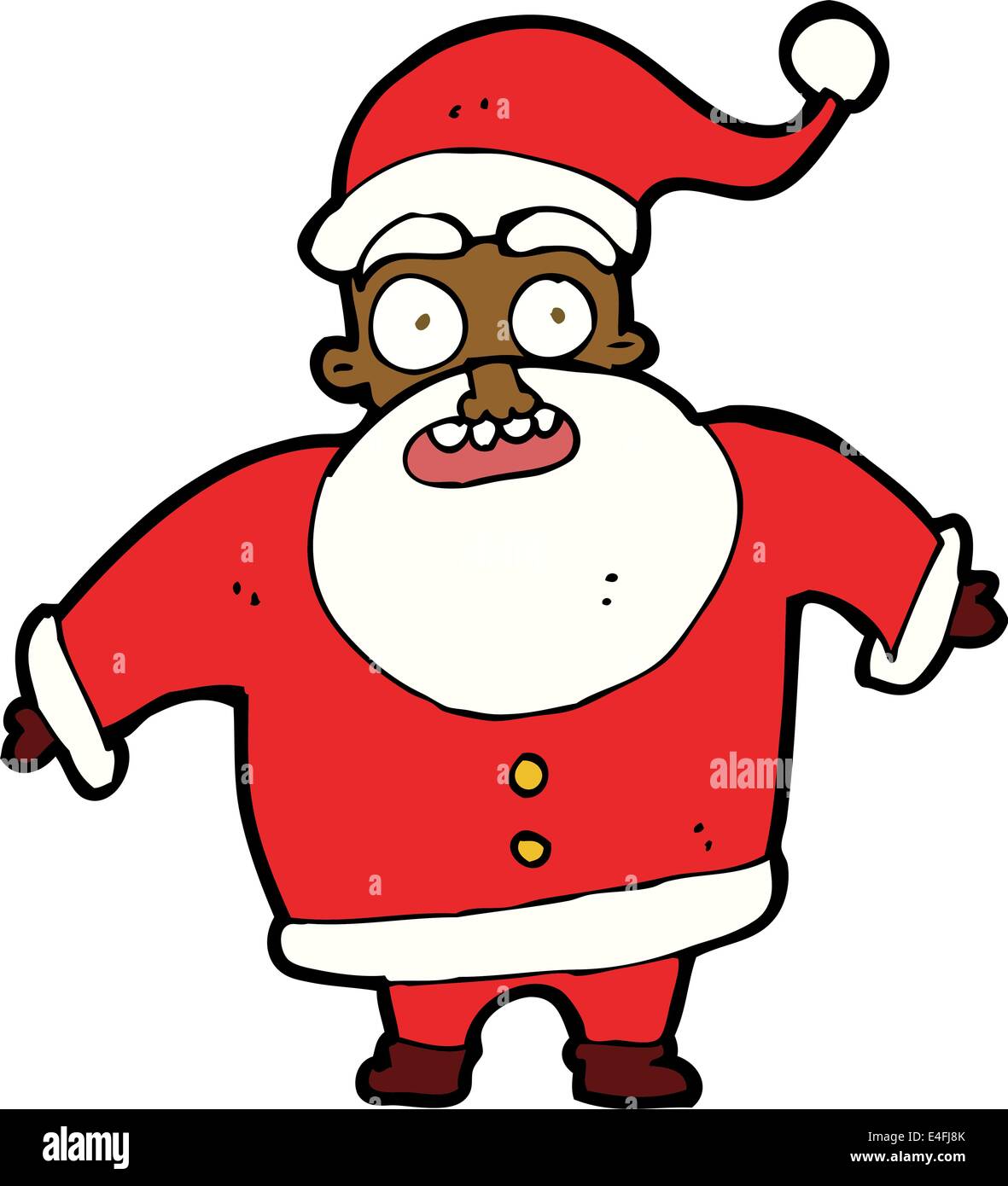 cartoon shocked santa claus Stock Vector Image & Art - Alamy