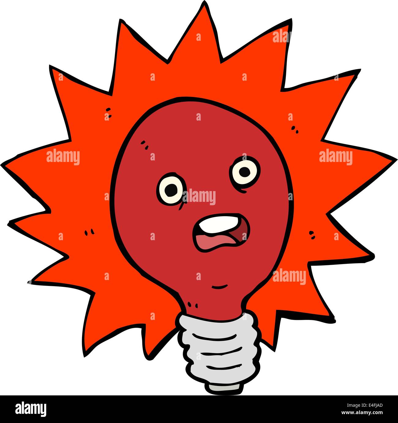 cartoon red lightbulb Stock Vector Image & Art - Alamy