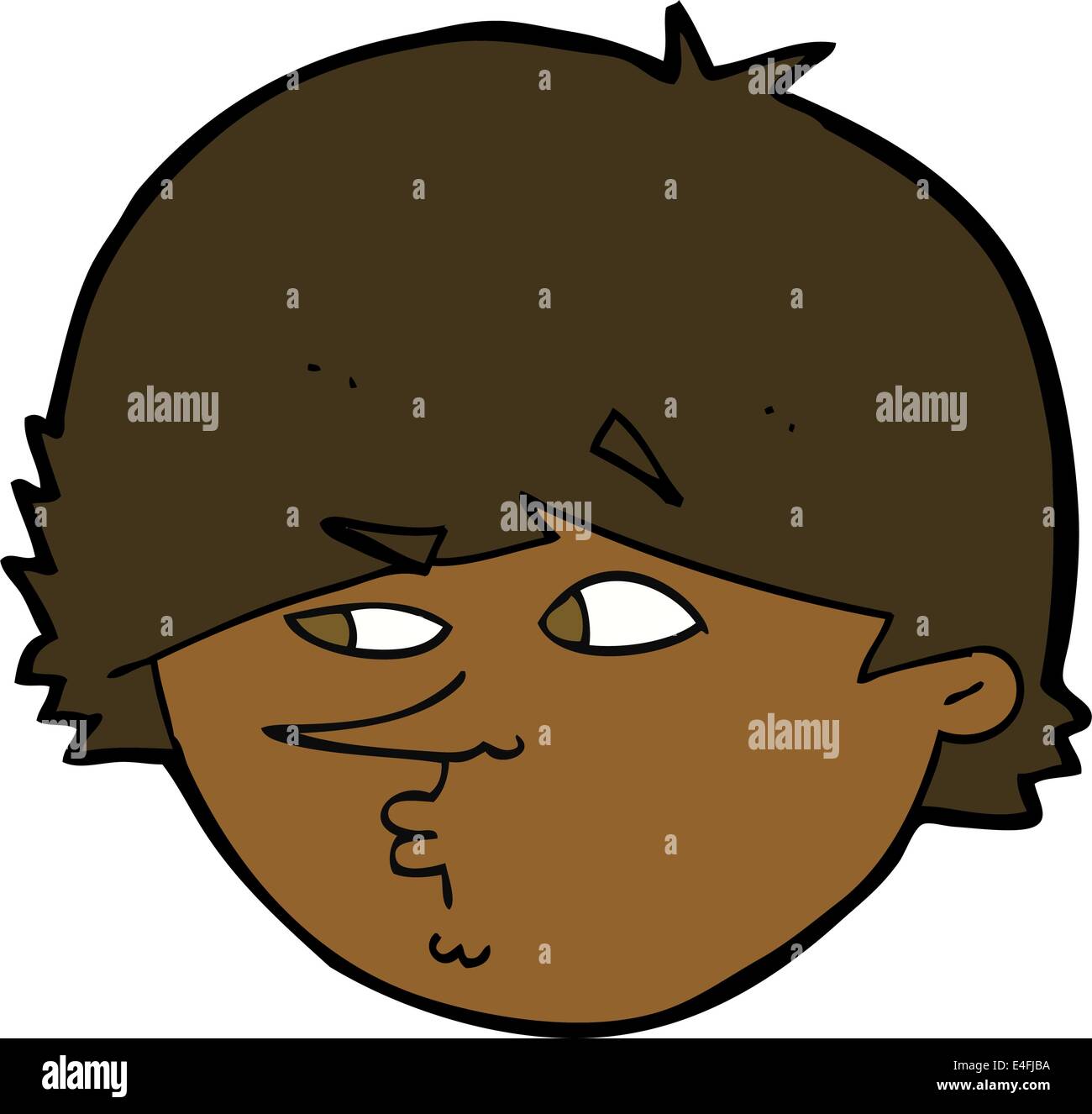 cartoon suspicious man Stock Vector Image & Art - Alamy