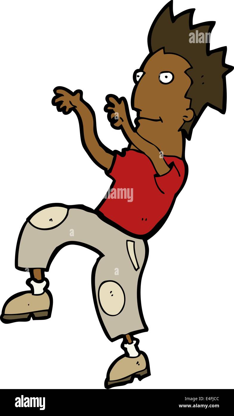cartoon happy man doing funny dance Stock Vector Image & Art - Alamy