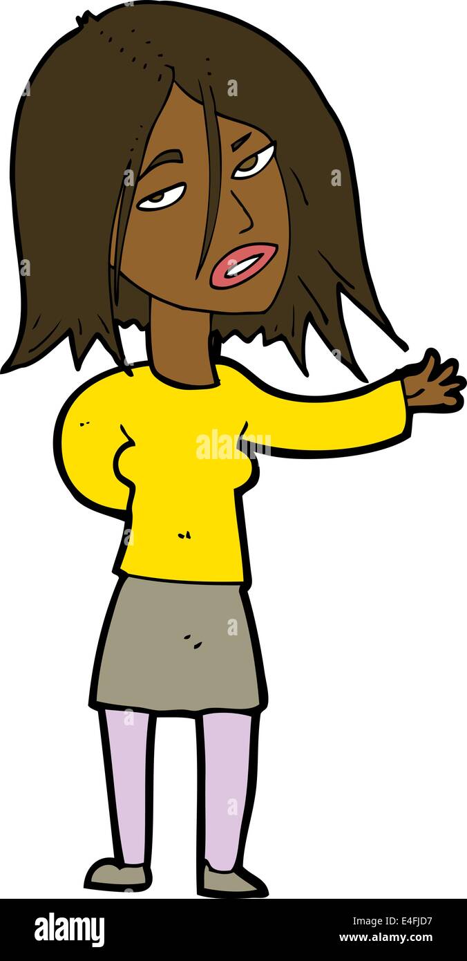 cartoon unhappy woman Stock Vector Image & Art - Alamy