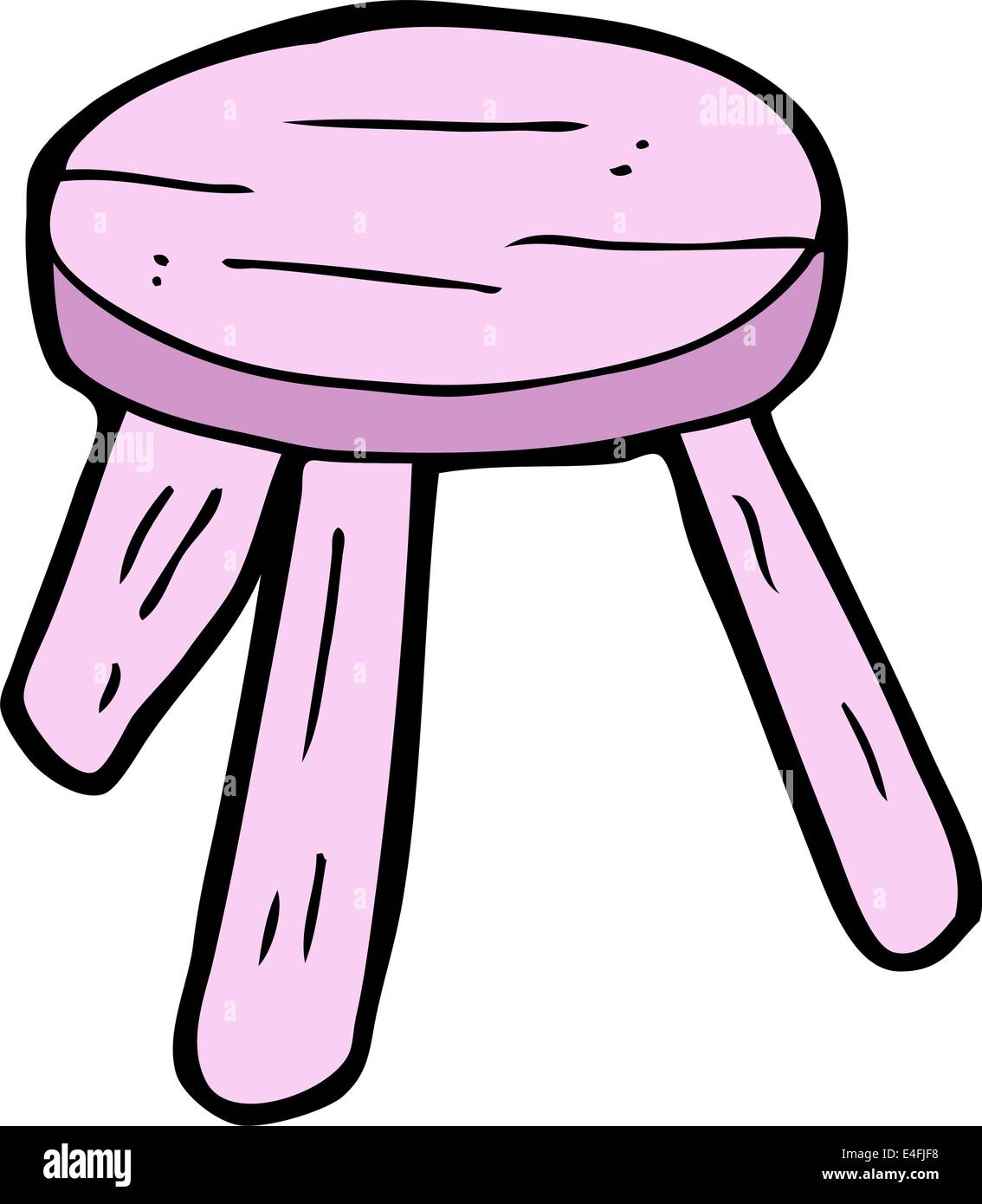 cartoon pink stool Stock Vector Image & Art - Alamy