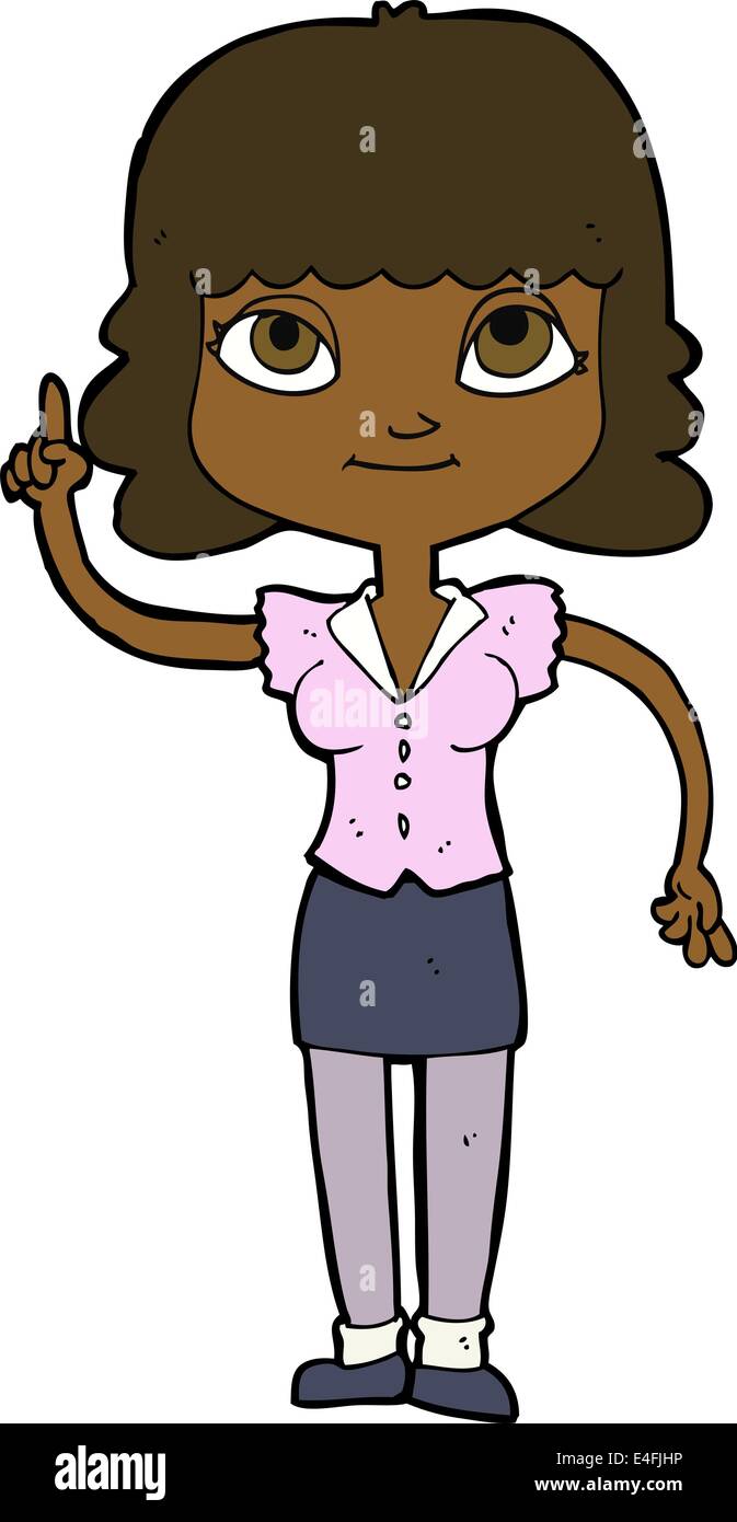 cartoon woman with idea Stock Vector Image & Art - Alamy