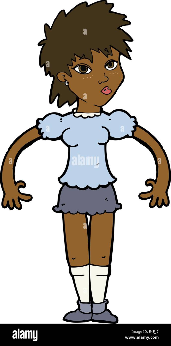 Questioning woman Stock Vector Images - Alamy