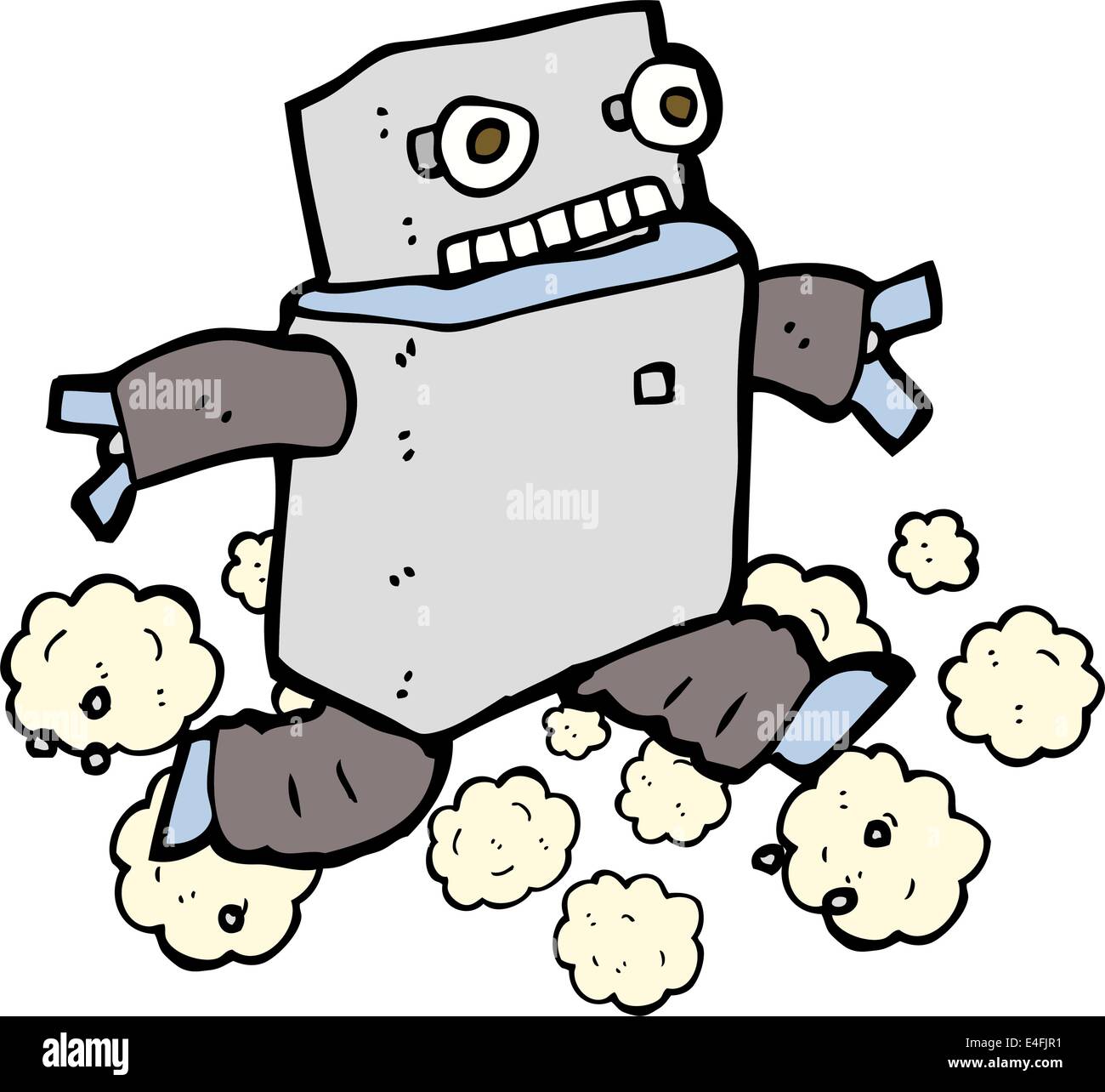 cartoon running robot Stock Vector Image & Art - Alamy
