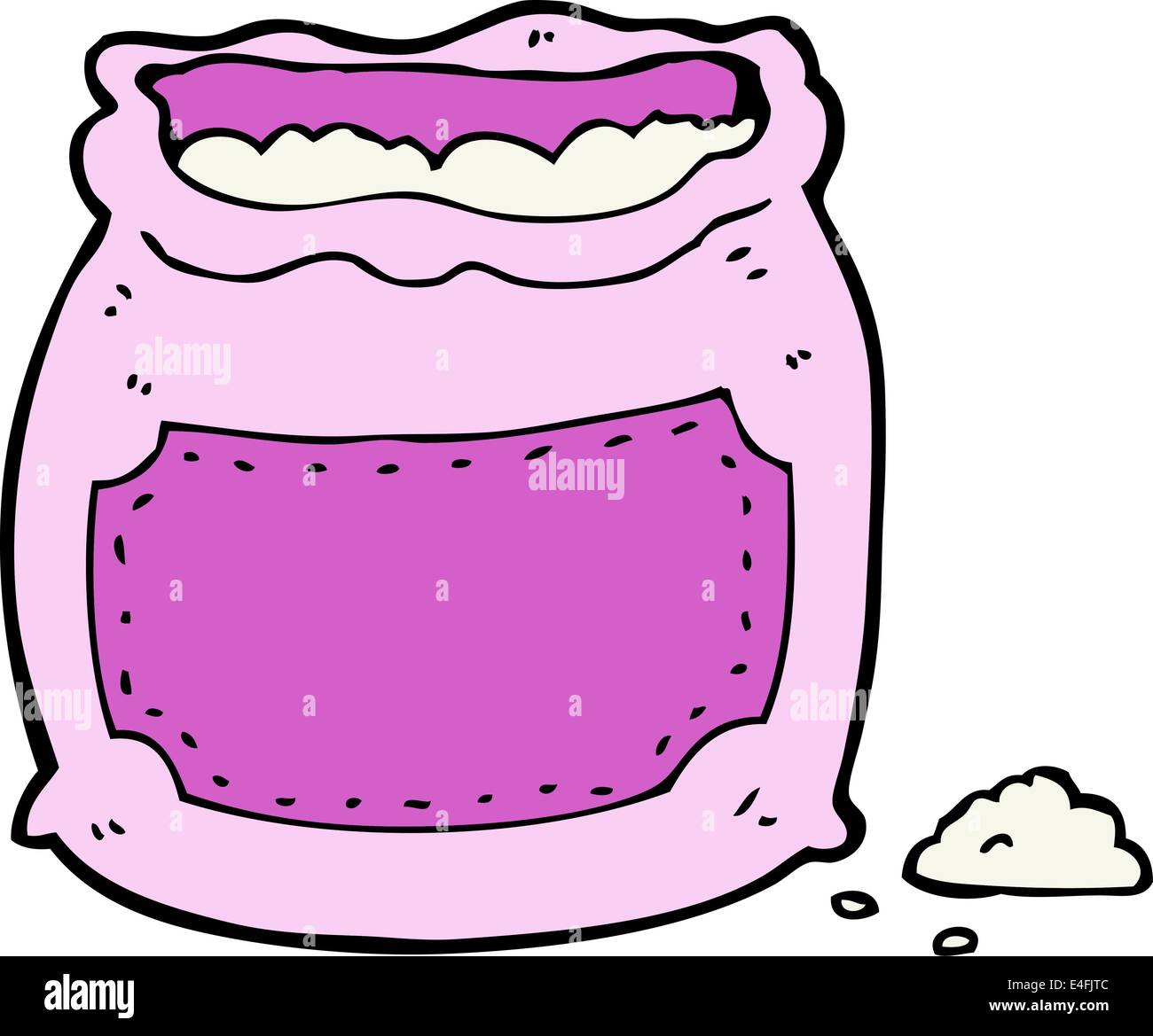 cartoon pink bag of flour Stock Vector Image & Art - Alamy