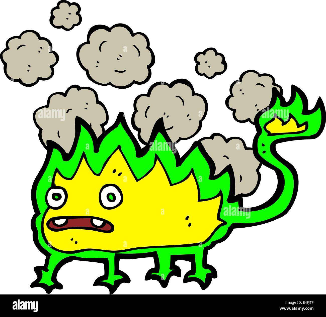 cartoon little fire demon Stock Vector Image & Art - Alamy
