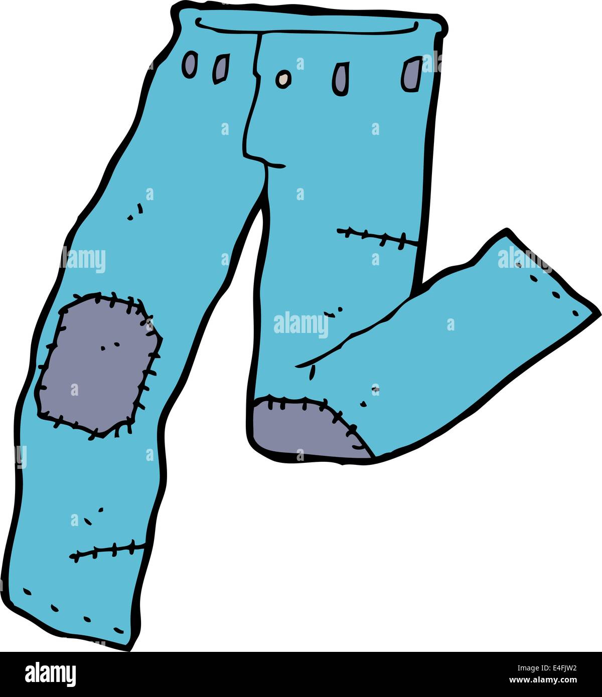 Patched pants Stock Vector Images - Alamy