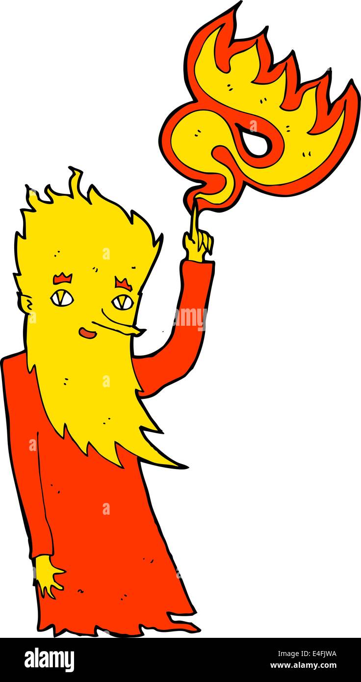 cartoon fire spirit Stock Vector Image & Art - Alamy