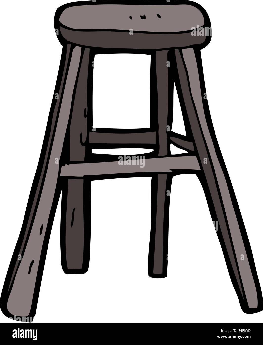 cartoon wooden stool Stock Vector Image & Art - Alamy