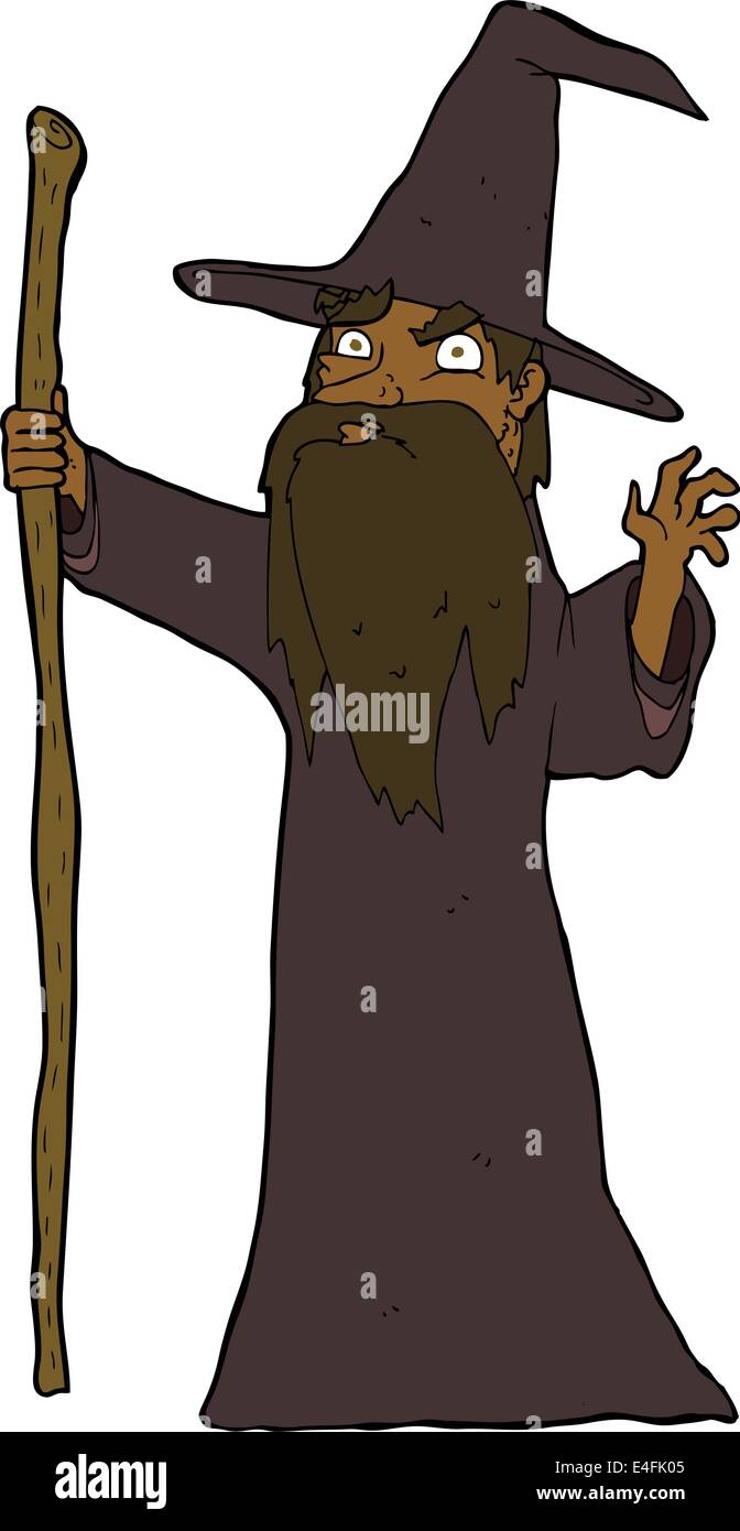 cartoon spooky wizard Stock Vector Image & Art - Alamy