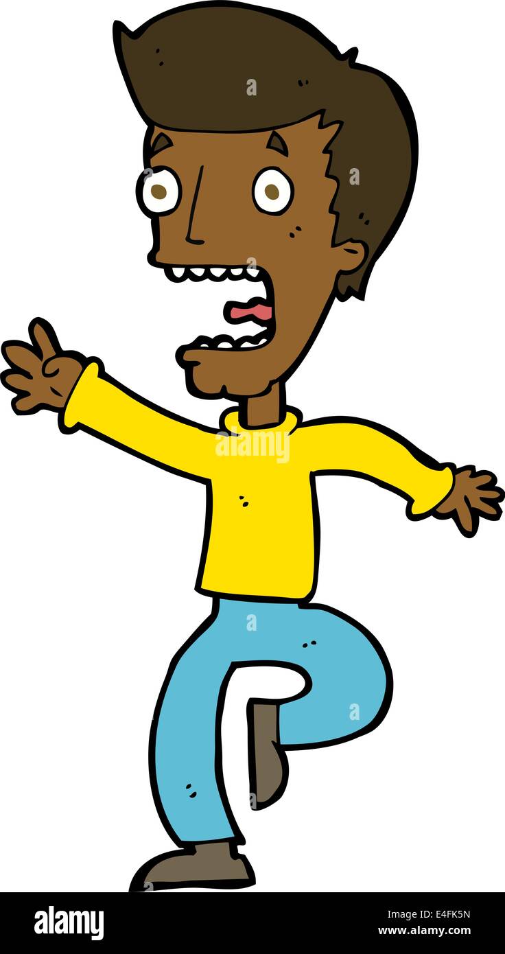 cartoon terrified man Stock Vector Image & Art - Alamy