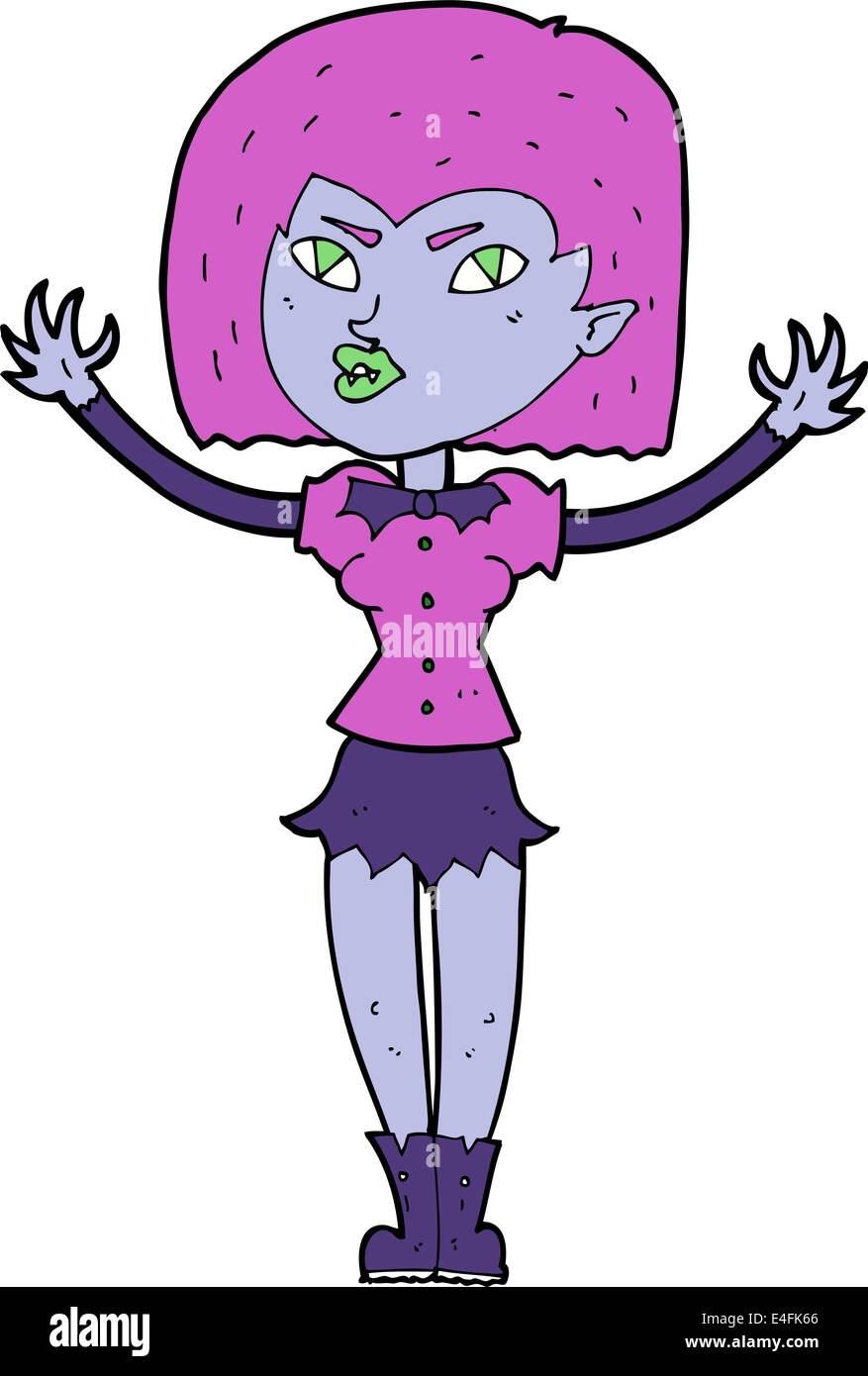 cartoon vampire girl Stock Vector Image & Art - Alamy