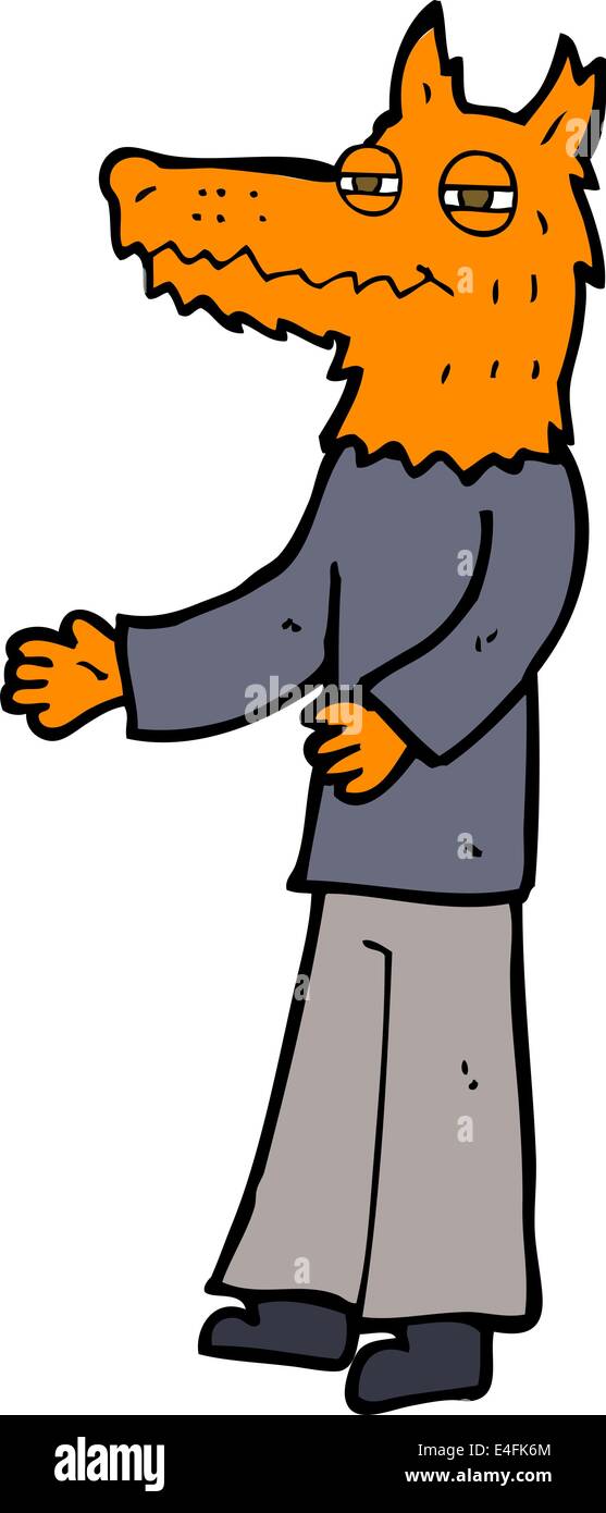 cartoon fox man Stock Vector Image & Art - Alamy