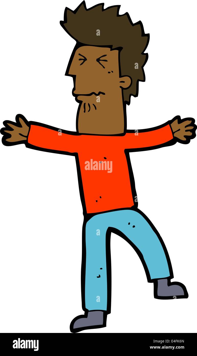 cartoon stressed man Stock Vector Image & Art - Alamy