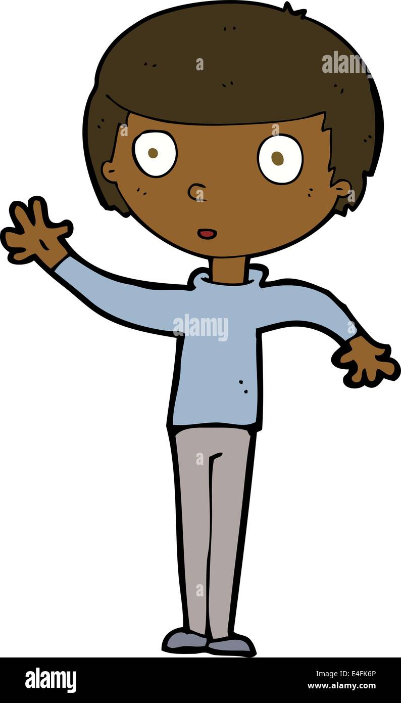 cartoon staring boy Stock Vector Image & Art - Alamy