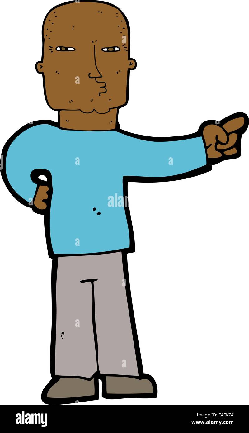cartoon pointing man Stock Vector Image & Art - Alamy
