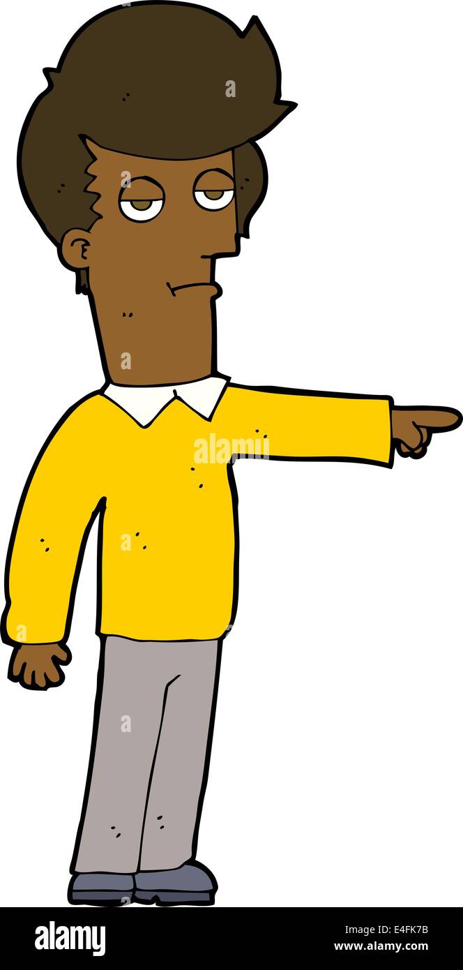cartoon pointing man Stock Vector Image & Art - Alamy