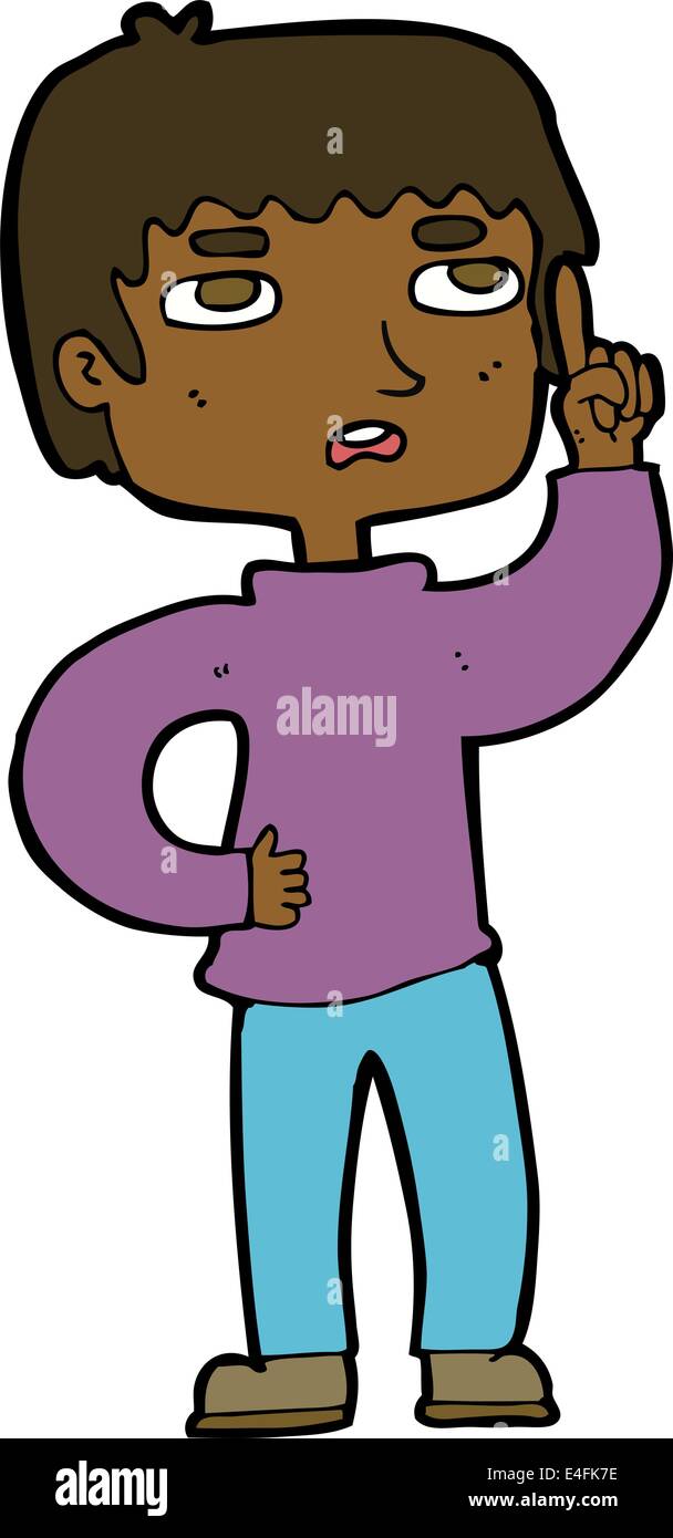 cartoon boy with question Stock Vector Image & Art - Alamy