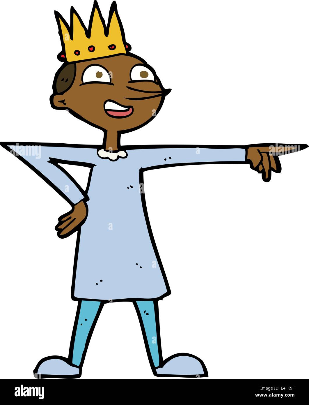 King pointing Stock Vector Images - Alamy