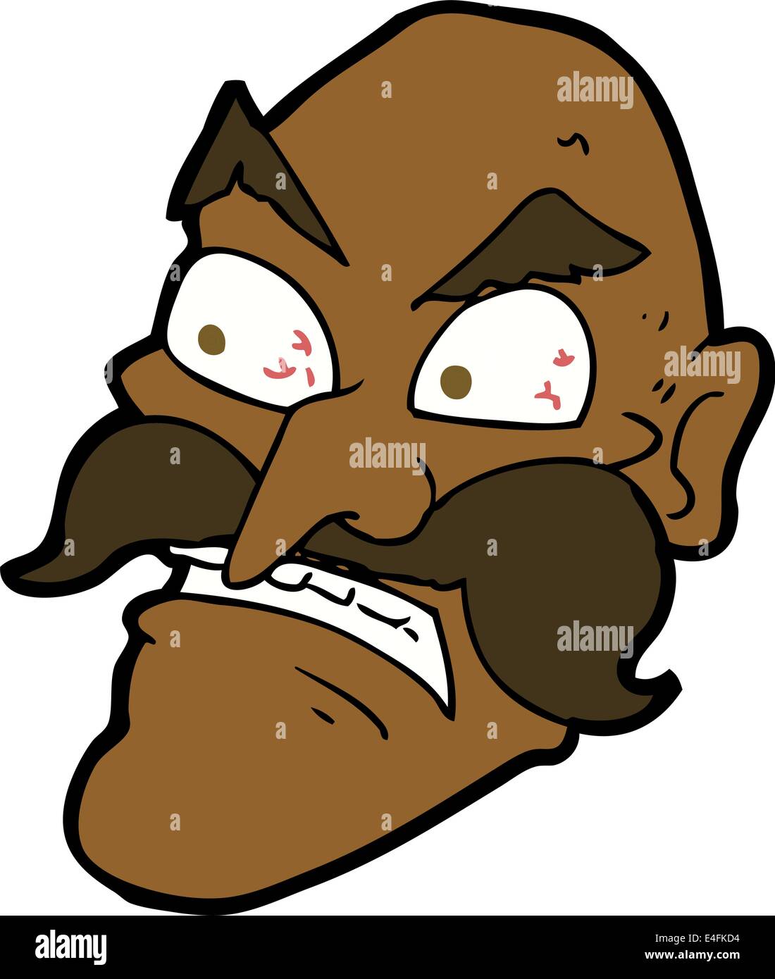 cartoon angry old man Stock Vector Image & Art - Alamy