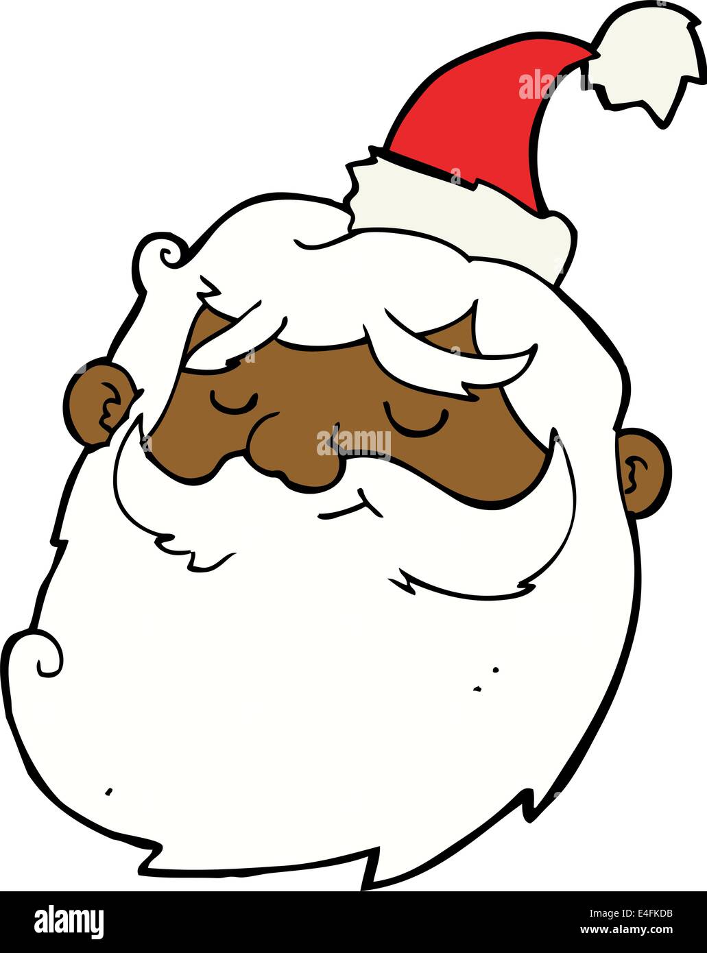cartoon santa claus face Stock Vector Image & Art - Alamy