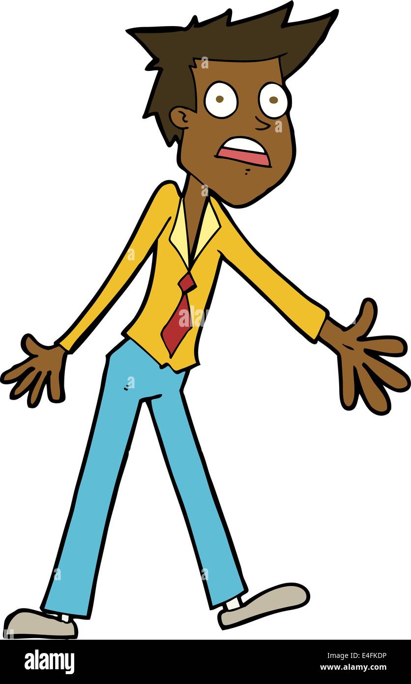 cartoon stressed man Stock Vector Image & Art - Alamy