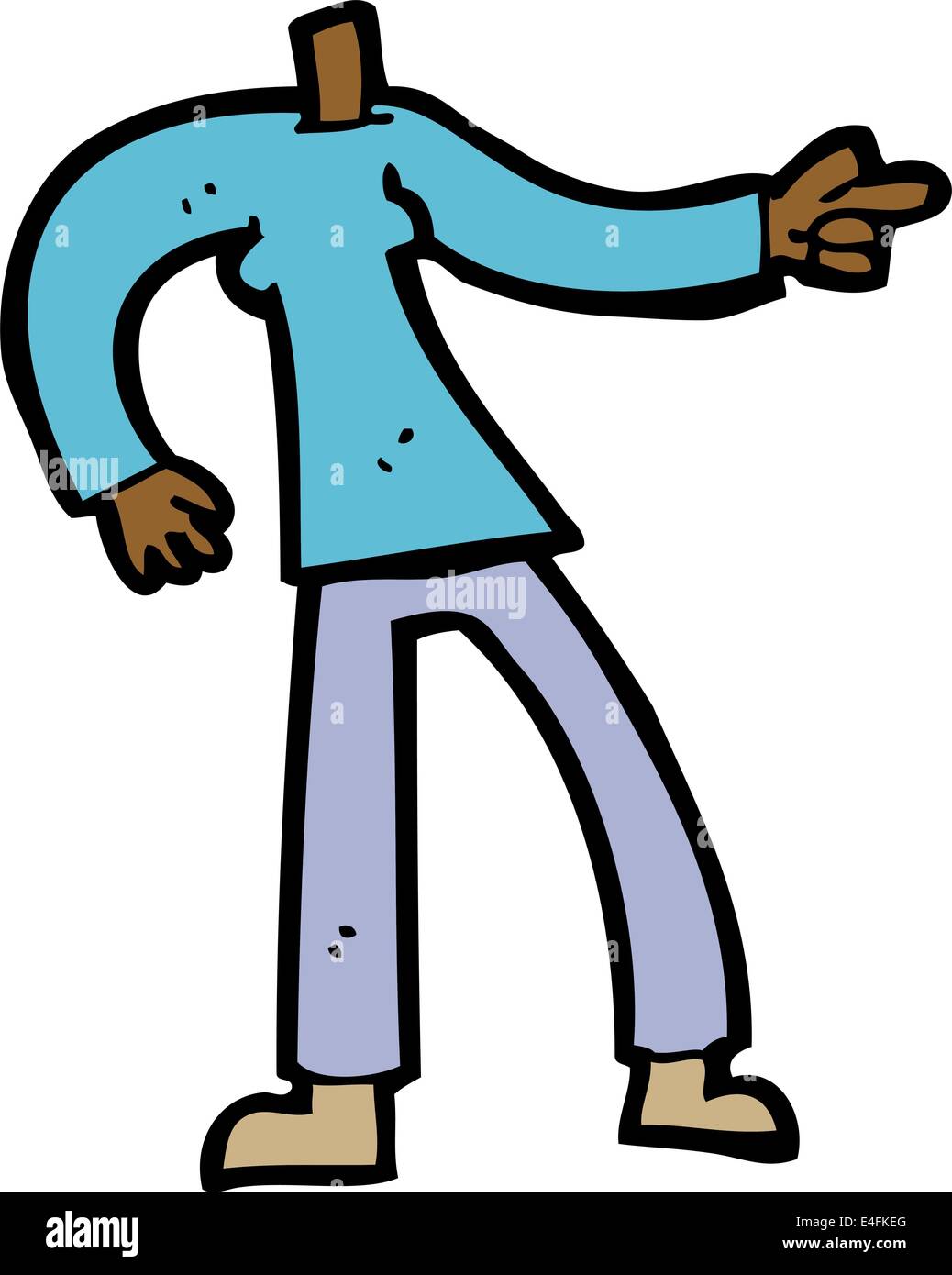 cartoon female body (add photos or mix and match cartoons Stock Vector ...