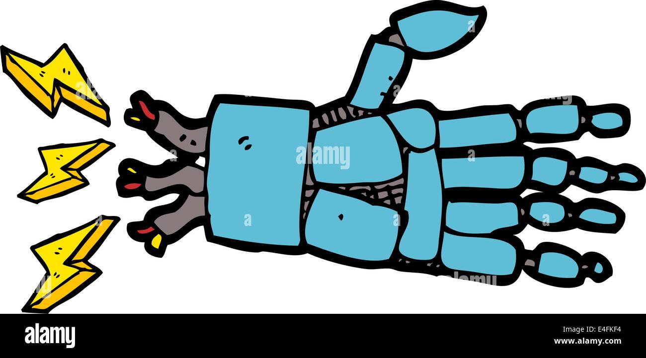 cartoon robot hand Stock Vector Image & Art - Alamy