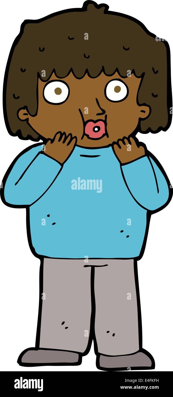 cartoon worried boy Stock Vector Image & Art - Alamy