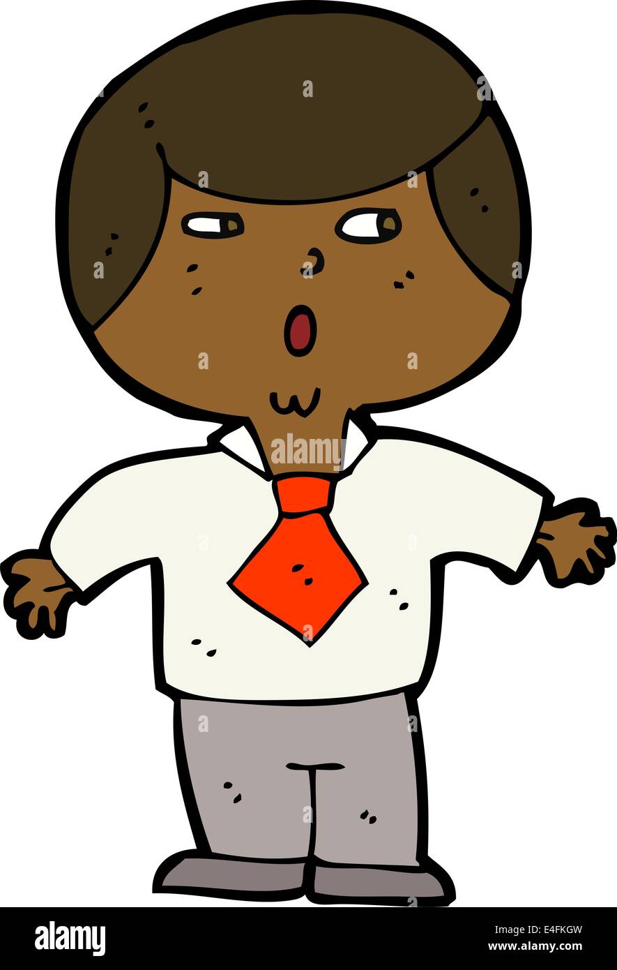 cartoon shocked boy Stock Vector Image & Art - Alamy