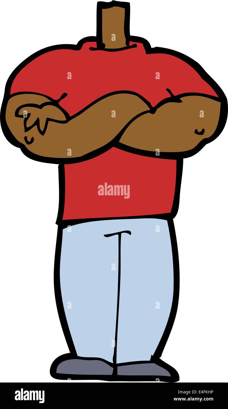 cartoon body with folded arms (mix and match cartoons or add own photos ...