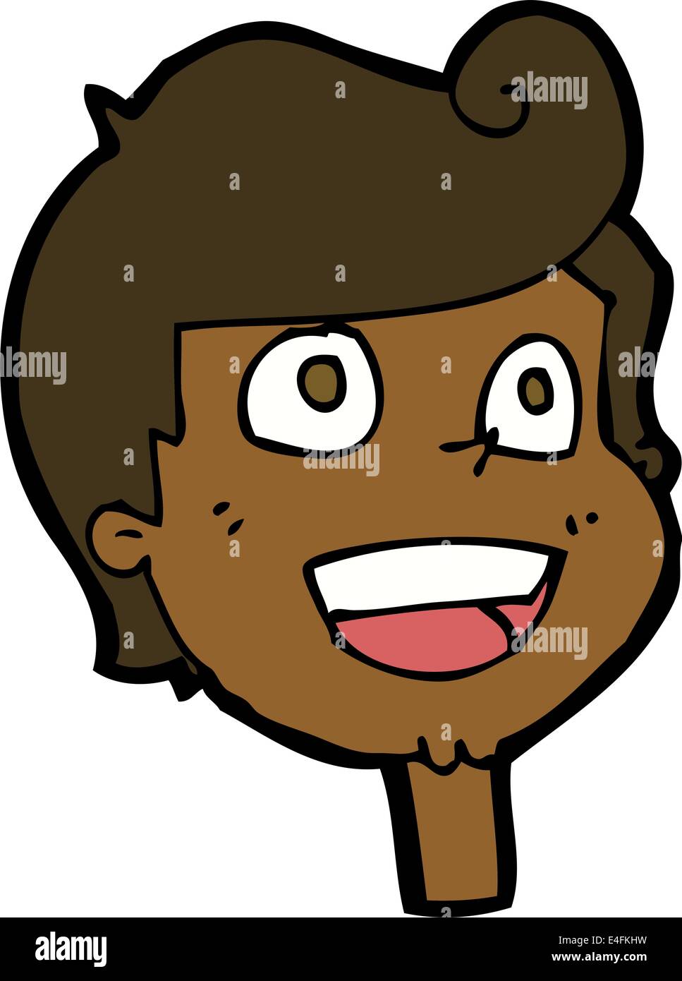 cartoon happy face Stock Vector Image & Art - Alamy